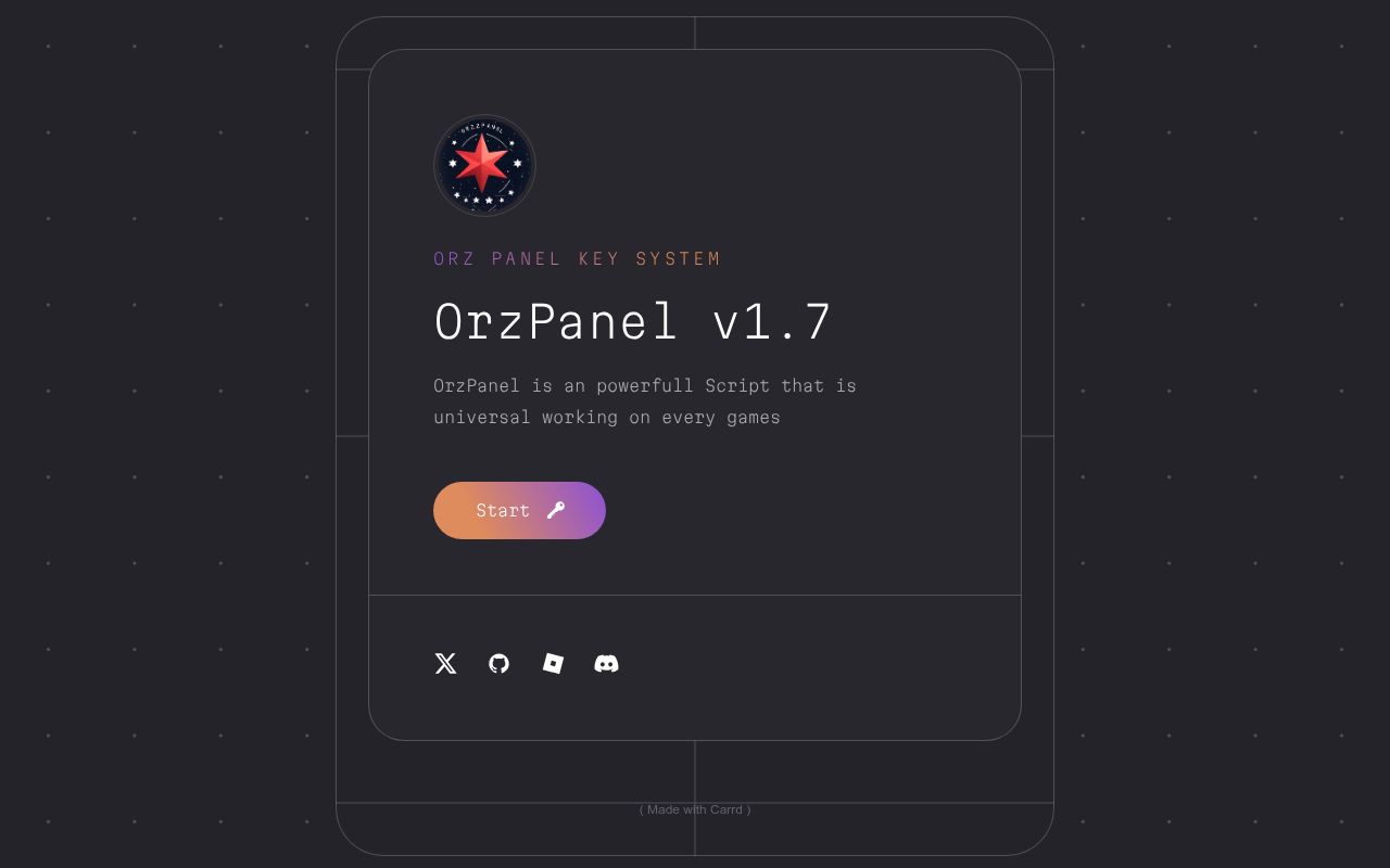 OrzPanel Key System